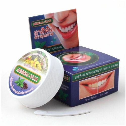 Herbal CLOVE Toothpaste, Herbal Star (Зубная паста с гвоздикой и мятой), шайба, 30 г.