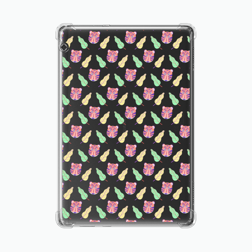 Противоударный силиконовый чехол для планшета Huawei MediaPad T5 10 Pink tigers