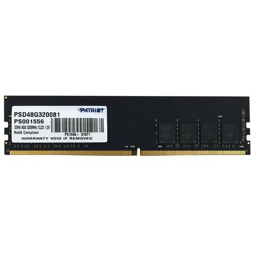 Оперативная память Patriot Memory SL 8 ГБ DDR4 3200 МГц DIMM CL22 PSD48G320081