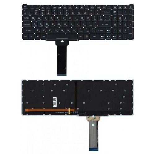 Клавиатура (keyboard) для ноутбука Acer Predator Helios 300 PH315-52, PH317-53, PH317-53-7777, черная с цветной подсветкой