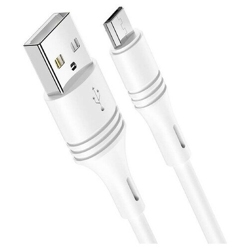 Кабель USB Micro USB BX43 1M 2.4A Borofone белый