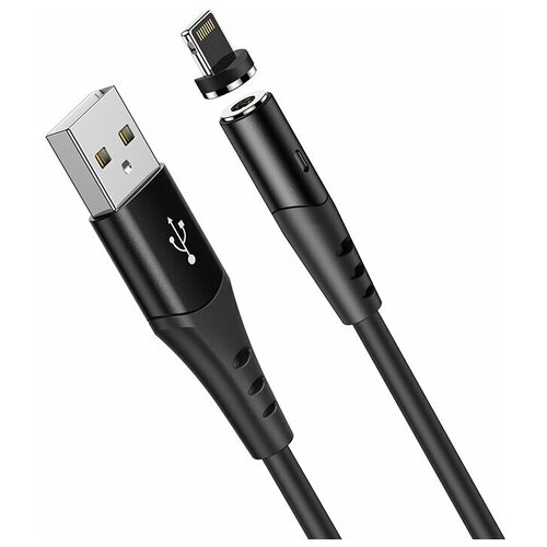 USB-кабель HOCO X60 1 метр lighting, магнитный, черный