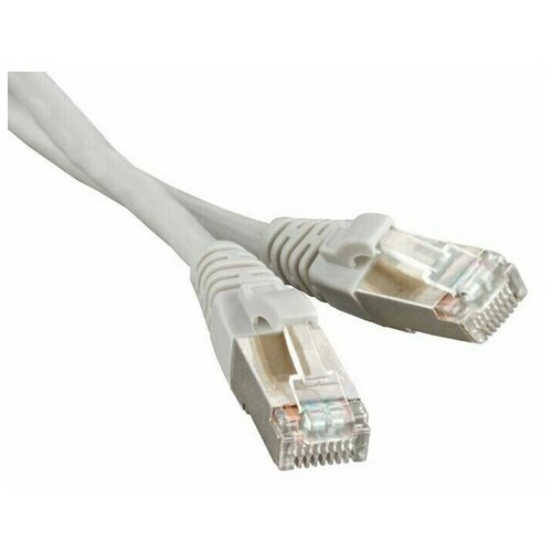 Патч-корд Hyperline GY, 10м (PC-LPM-STP-RJ45-RJ45-C6-10M-LSZH-)