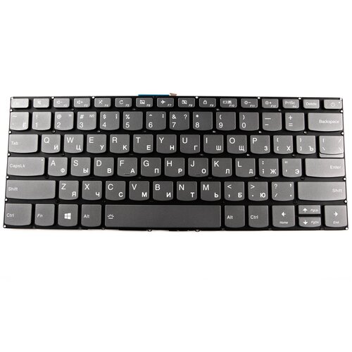 Клавиатура для ноутбука Lenovo 320-14ISK 520S-14IKB cерая с подсветкой p/n: SN20M61620, PK131YM1A05