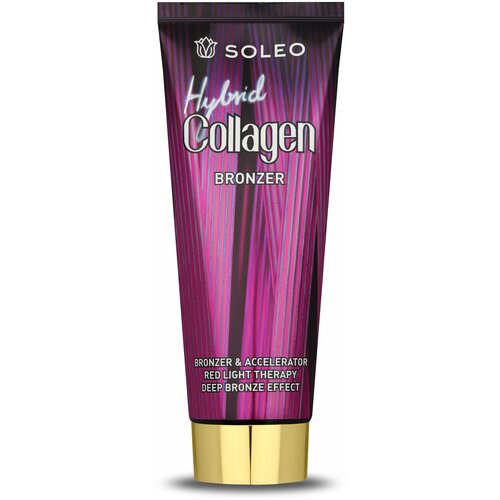 Крем-автобронзатор для загара в солярии SOLEO Hybrid Collagen Bronzer 200 мл