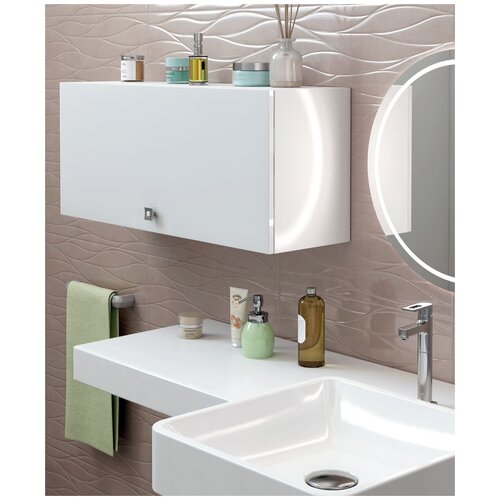 Шкаф для ванной комнаты, REGENT style, ШКВиола800, белый, 35*80*24,6