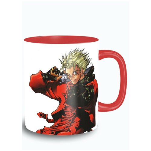 Кружка красная аниме триган trigun - 7030
