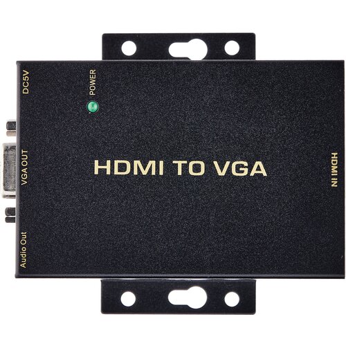 Конвертер GSMIN BP3 HDMI (F) - VGA (F), 3.5 мм mini Jack (F) (Full HD 1080p, 60 Гц) (Черный)