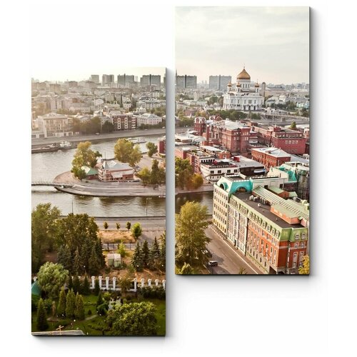 Модульная картина Панорама Москвы40x50