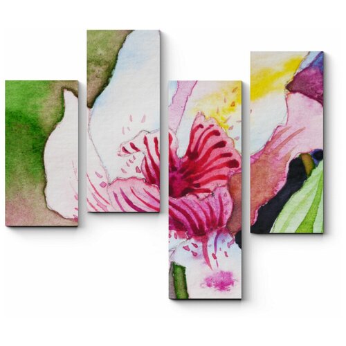 Модульная картина Изумительные переходы цвета орхидеи 144x135