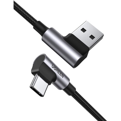 Кабель UGreen US176 USB-A - USB-C, 2 м, 1 шт., серый космос