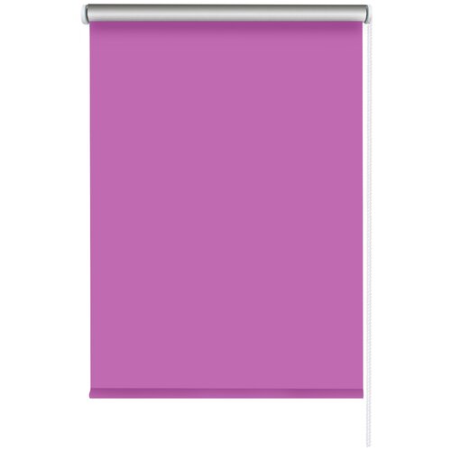 Рулонная штора Blackout Эскар SilverBack, 120х160 см, фиолетовый