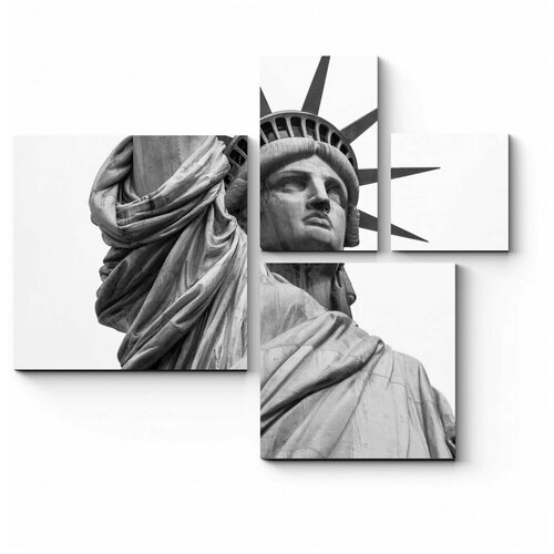 Модульная картина Величественная статуя Свободы 132x110