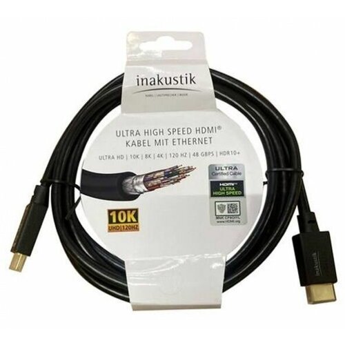 Inakustik White Ultra High Speed HDMI 1.0 m кабель HDMI