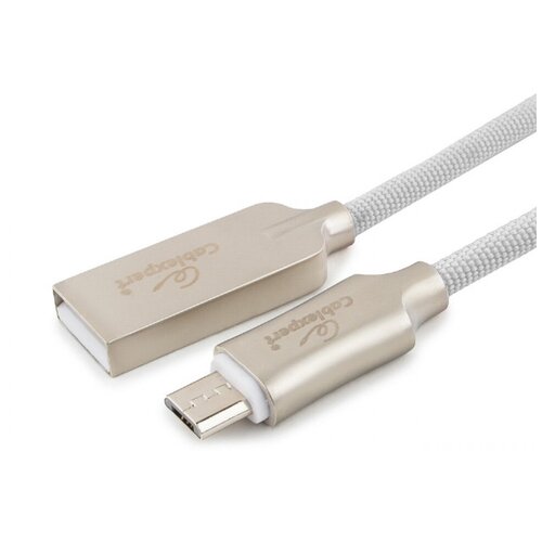 Аксессуар Gembird Cablexpert Platinum USB 2.0 AM/microB 1.8m White CC-P-mUSB02W-1.8M