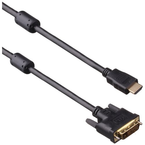 Кабель ExeGate HDMI - DVI Dual Link, EX-CC-HDMIM-DVIM, 2 м, черный