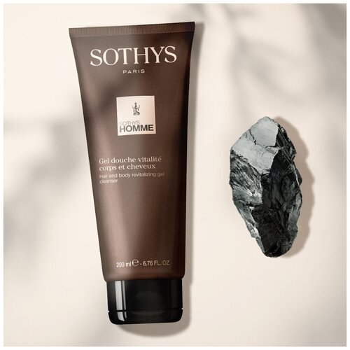 Sothys, Ревитализирующий гель-шампунь для мужчин (очищение для тела и волос) Hair And Body Revitalizing Gel Cleanser, 200 мл.