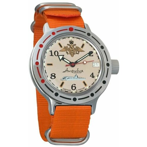 Наручные часы Восток Амфибия механические с автоподзаводом Амфибия 420392 orange, оранжевый