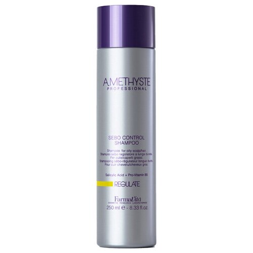 Шампунь для жирной кожи головы FarmaVita Amethyste regulate sebo control shampoo 250 ml