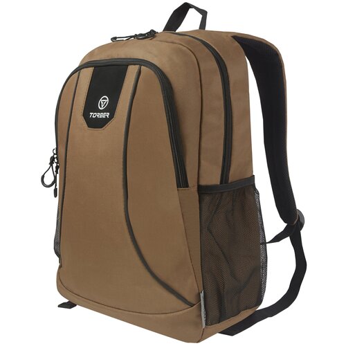 Рюкзак TORBER ROCKIT с отделением для ноутбука 15,6", коричневый, полиэстер 600D, 46 х 30 x 13 TORBER MR-T8283-BRW