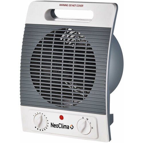 Тепловентилятор NeoClima FH-05, 20 м², белый/серый