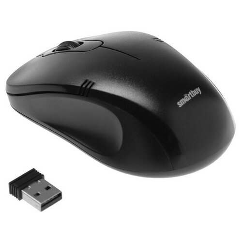 Мышь Smartbuy ONE 358AG-K, беспроводная, оптическая, 1200 dpi, USB, 2xAAA, черная