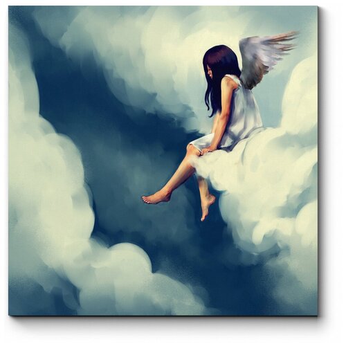 Модульная картина Ангел на облаке 80x80