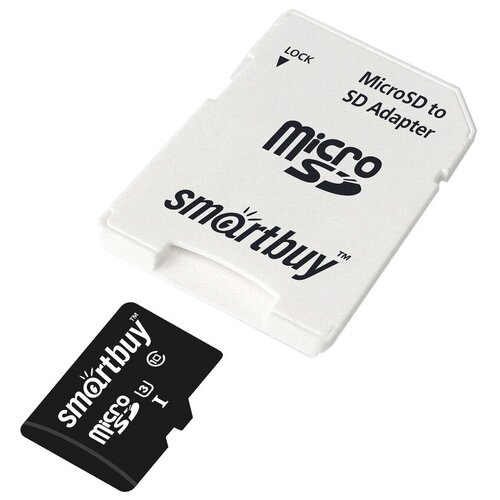 Карта памяти 32Gb MicroSD SmartBuy Professional + SD адаптер (SB32GBSDCL10U3-01)