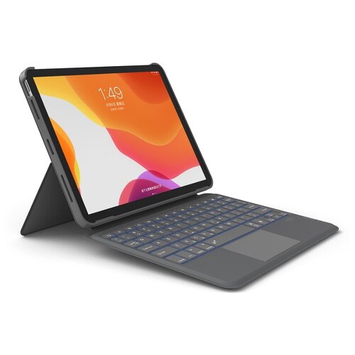 Чехол клавиатура WiWU Combo с магнитным креплением и тачпадом для Apple iPad 10.9" (10 поколения 2022 года), серый