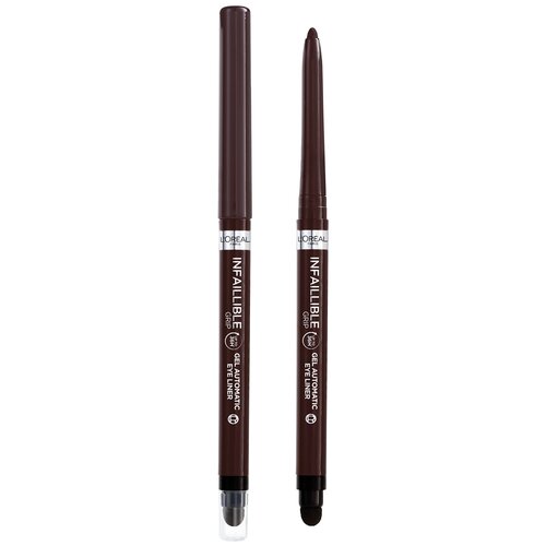L'Oreal Paris Автоматический гелевый карандаш для глаз Infaillible Grip, оттенок brown denim