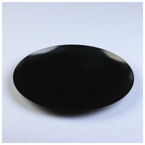 Подсвечник металл "Чашка", 22,5х1,6 см, чёрный муар
