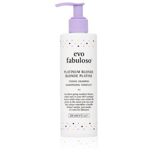 Evo Fabuloso Platinum Blonde Тонирующий шампунь - Уход для блондинок фиолетовый Платинум блонд, 250 мл