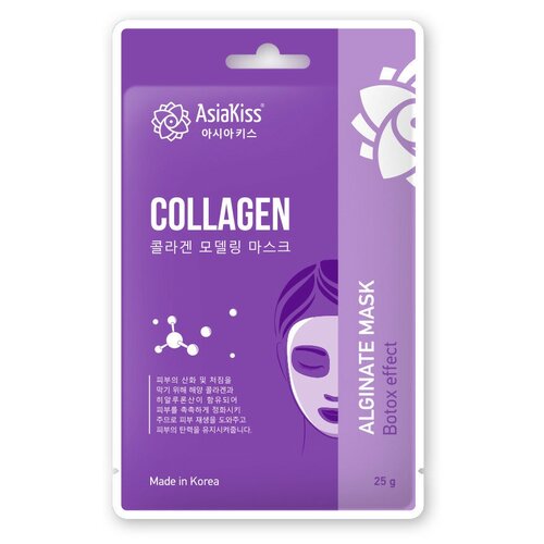 AsiaKiss Маска альгинатная с коллагеном - Collagen alginate mask, 25г