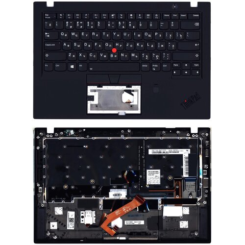 Клавиатура (keyboard) для ноутбука Lenovo ThinkPad X1 Carbon Gen 6, топкейс
