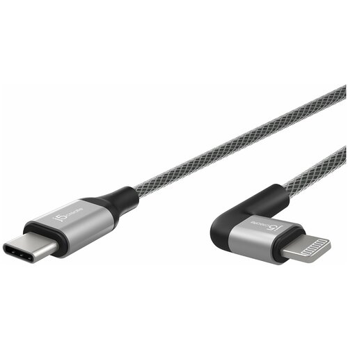Кабель j5create USB-C to Lightning Cable (1.2 метра) чёрный (JALC15B)