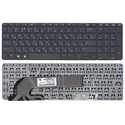 Клавиатура для ноутбука HP SG-59300-XAA черная, плоский Enter