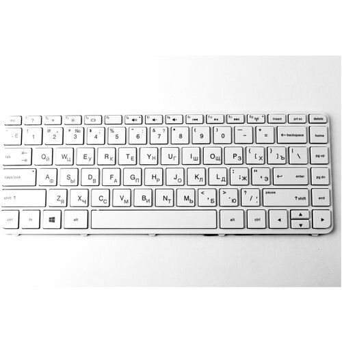 Клавиатура для HP 14-E 14-N Белая с рамкой p/n: 9Z. N9GPQ. B01, 741063-001, 9Z. N9GPQ. B0F