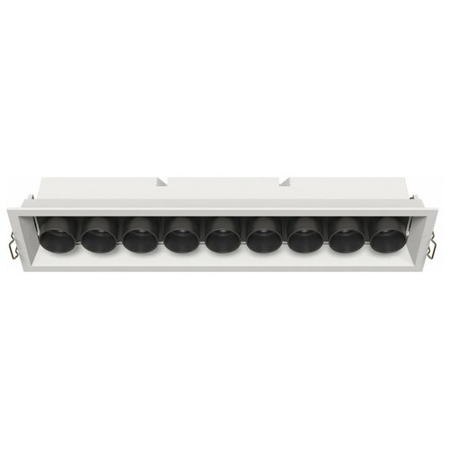 Светильник встраиваемый LED MS-ORIENT-BUILT-TURN-TC-S67x300-20W Warm3000 (WH-BK, 30 deg, 230V) (Arlight, IP20 Металл, 5 лет) 031931