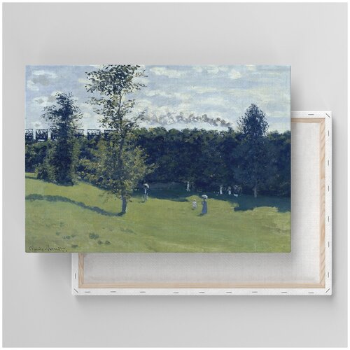 Картина на холсте с подрамником / Monet Claude - Train in the Country, 1870 / Клод Моне