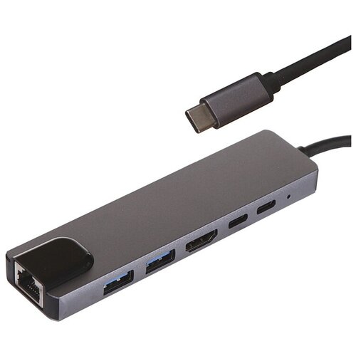 Переходник Perfeo USB Type-C 6 in 1 (PF-Type-C-13)