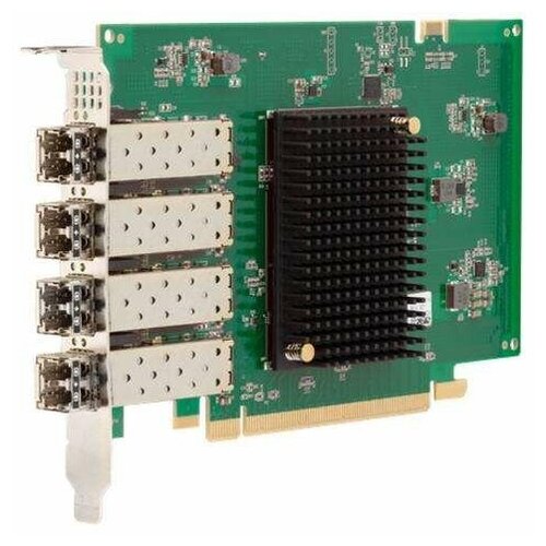 Emulex LPe35004-M2 Gen 7 (32GFC), 4-port, 32Gb/s, PCIe Gen3 x16, LC MMF 100m, трансивер установлен, Not upgradable to 64G, {5}