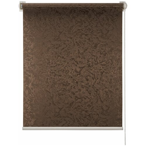 Рулонная штора ПраймДекор, "Фрост", коричневый, 115х170