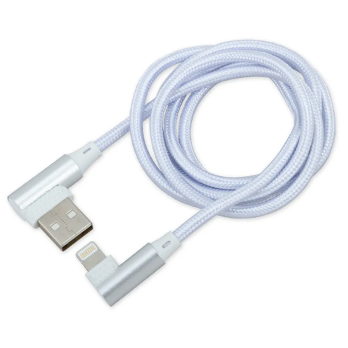 Дата-кабель USB/Lightning iPhone 6/7/8/X белый (угловой) 1м. ARNEZI A0605031