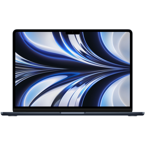 13.6" Ноутбук Apple MacBook Air 13 2022 2560x1664, Apple M2, RAM 8 ГБ, LPDDR5, SSD 512 ГБ, Apple graphics 8-core, macOS, MLY43B/A, midnight, английская раскладка