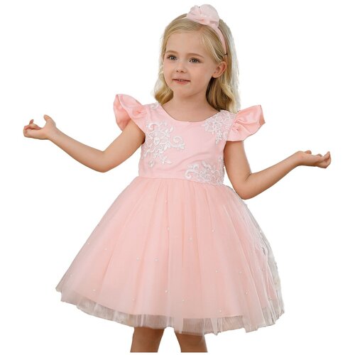 Платье NNJXD, размер 120, розовый
