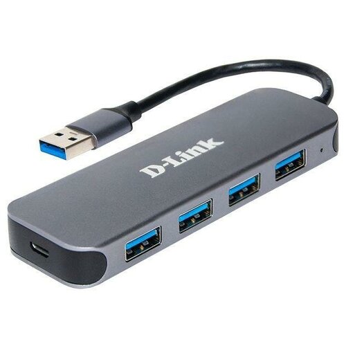 Разветвитель USB 3.0 D-Link DUB-1341/C2A 4 х USB 3.0 USB Type-C черный