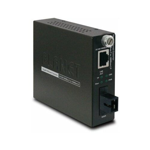 Медиаконвертер Planet GST-806A60 10/100 / 1000Base-T в 1000Base-LX (WDM) Smart Media Converter-TX: 1310 нм - 60 км