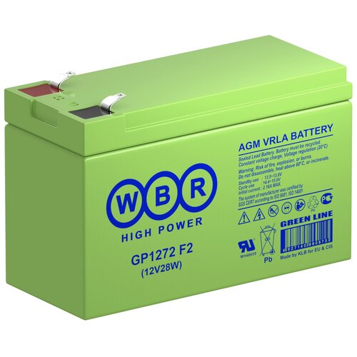 Аккумуляторная батарея WBR GP1272 28W 12 В 7.2 А•ч