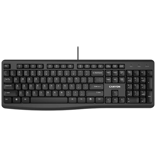 Проводная клавиатура Canyon CNE-CKEY5-RU, черный