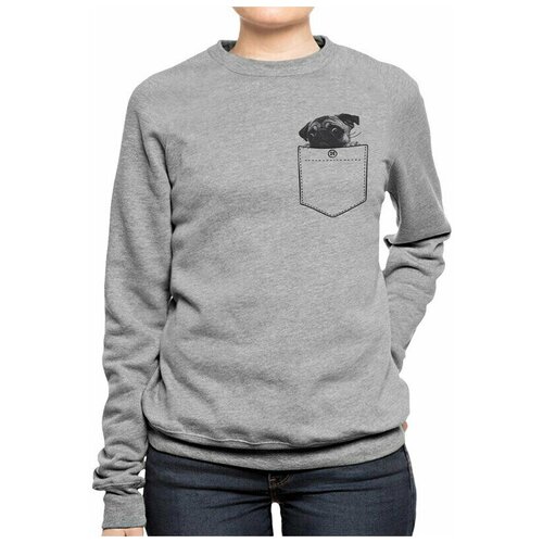 Свитшот DS Apparel, размер 46, серый